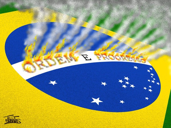 ORDEM E PROGRESSO - Jônatas Charges - Política Dinâmica