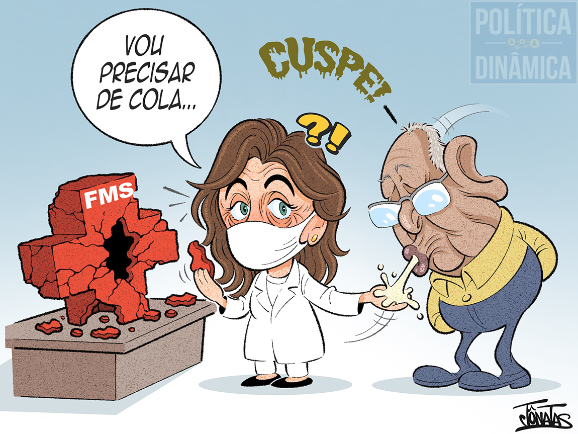 NOVA PRESIDENTE DA FMS - Jônatas Charges - Política Dinâmica