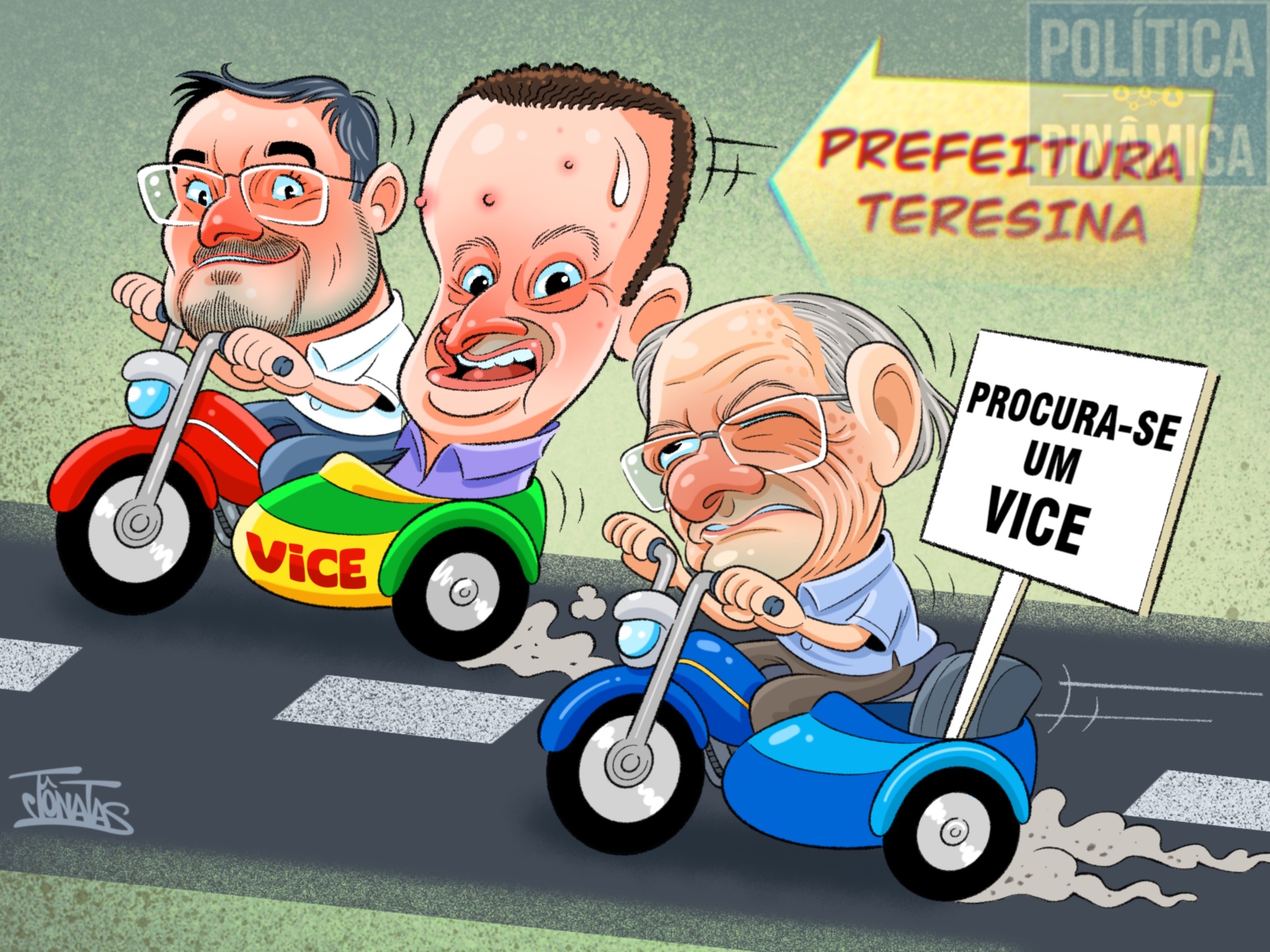 E QUEM VAI COMO VICE DE SÍLVIO NESSA CORRIDA? - Jônatas Charges ...