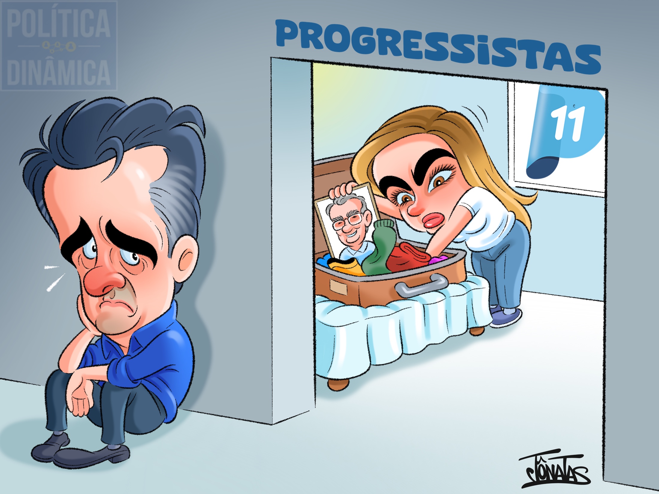 DE PARTIDA DO PARTIDO - Jônatas Charges - Política Dinâmica